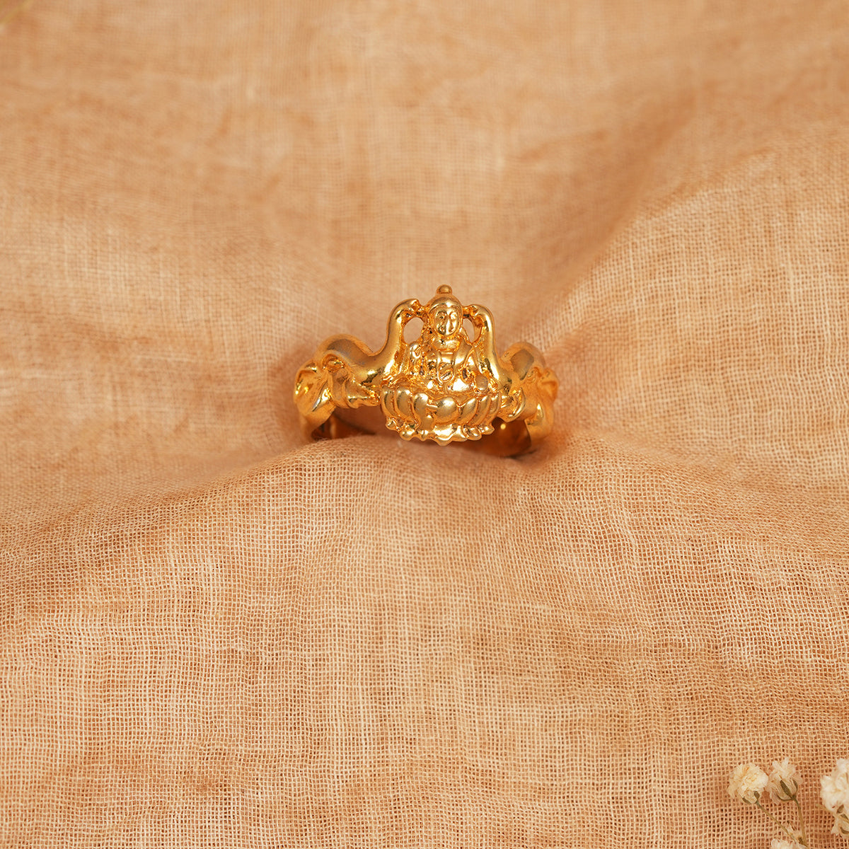 Divine Lakshmi Devi SIlver Ring – Padmam