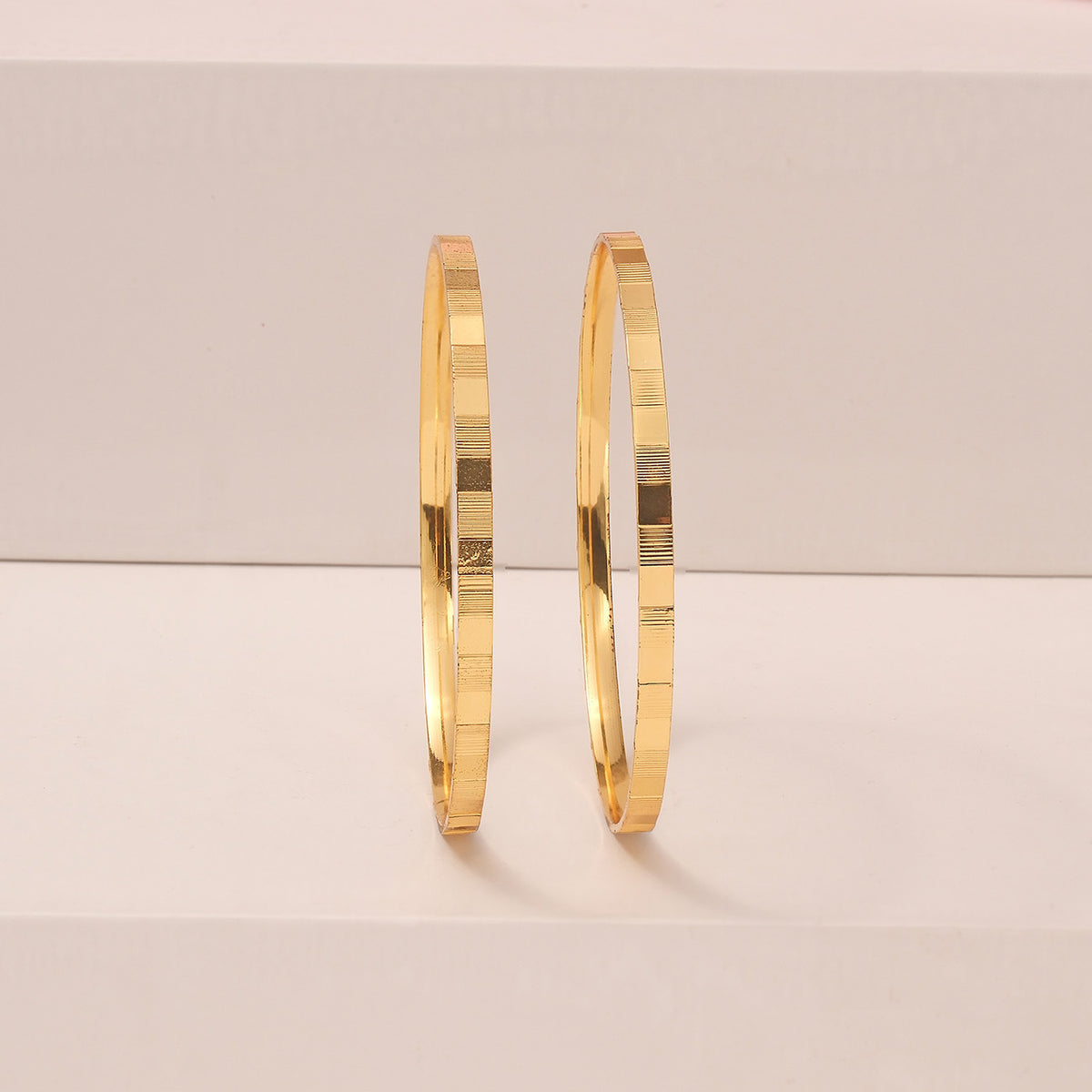 Simple Matte Finish Silver Bangles – Padmam