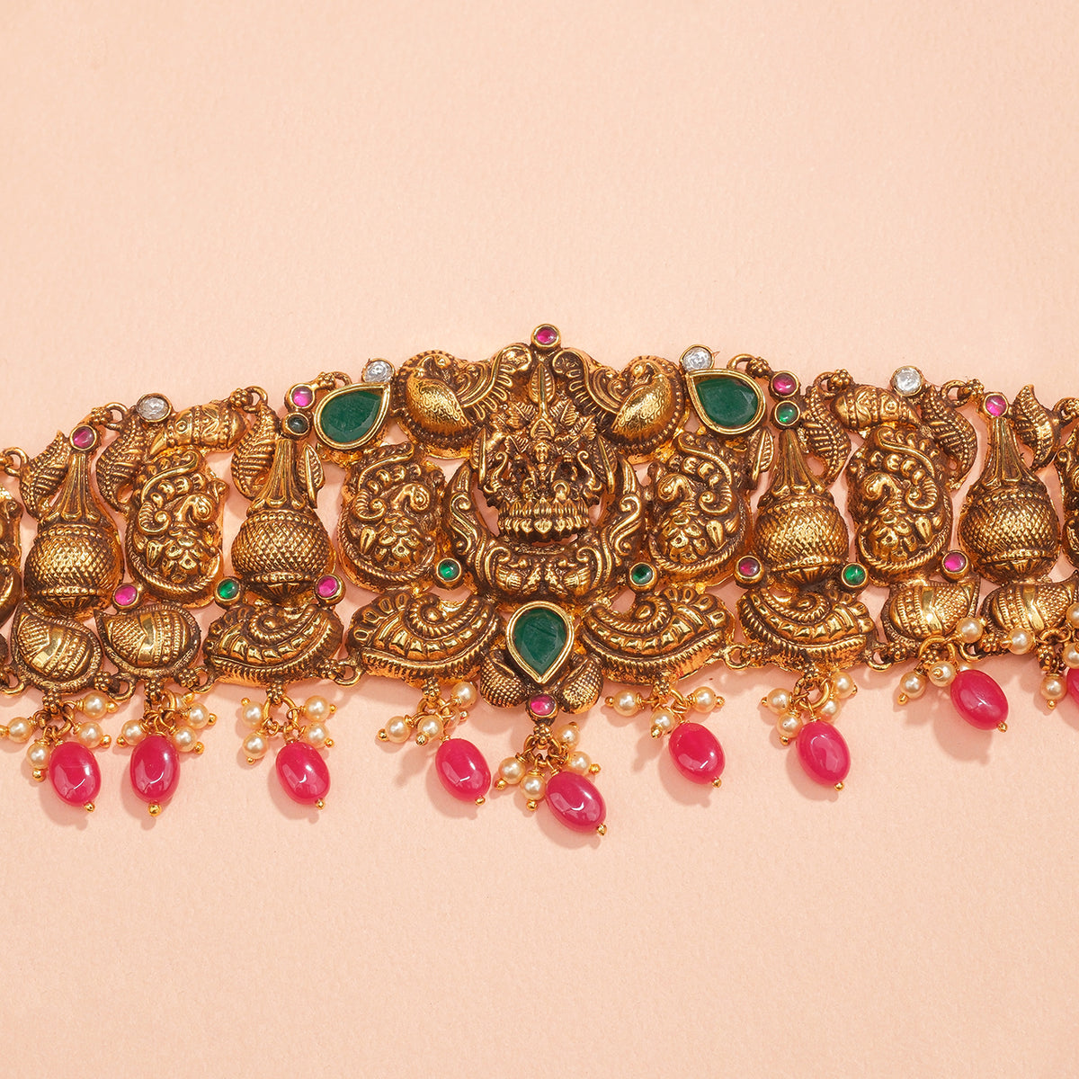 Elegant Silver Vaddanam with Gada Design – Padmam